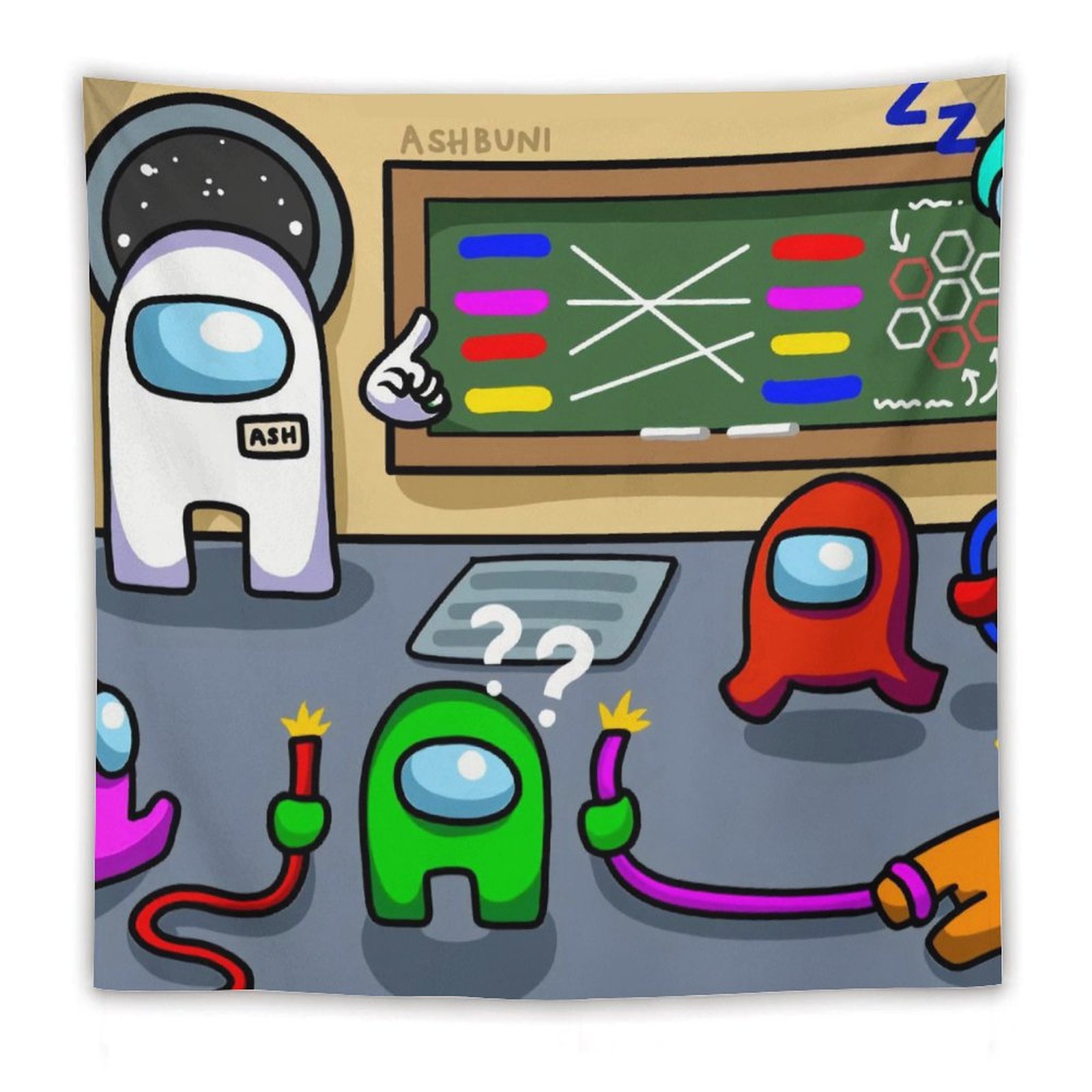 Gaming Among Us Tapestry,Gaming Among Us Tapestry Wall Hanging,Wall ...