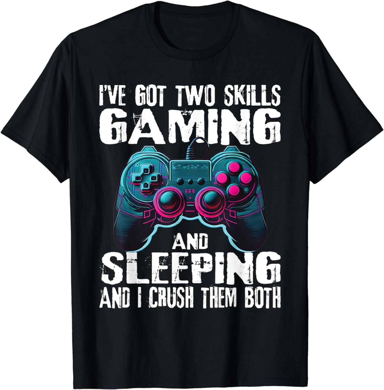 Gaming And Sleeping Funny Gamer Sayings Boys Teens Kids Men T-Shirt ...