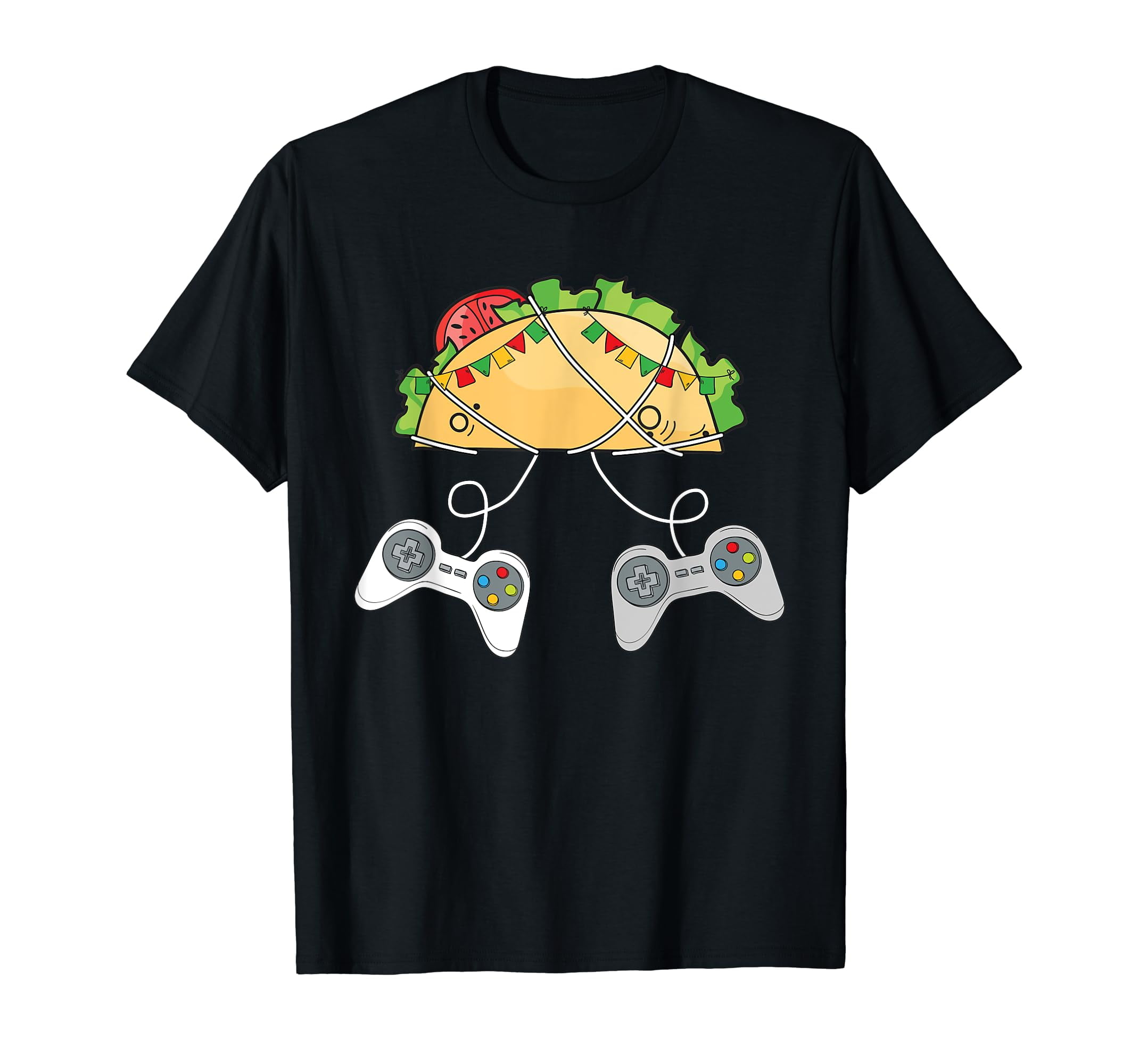Gaming And Tacos Cinco De Mayo Video-Game Mexican Food Gamer T-Shirt ...