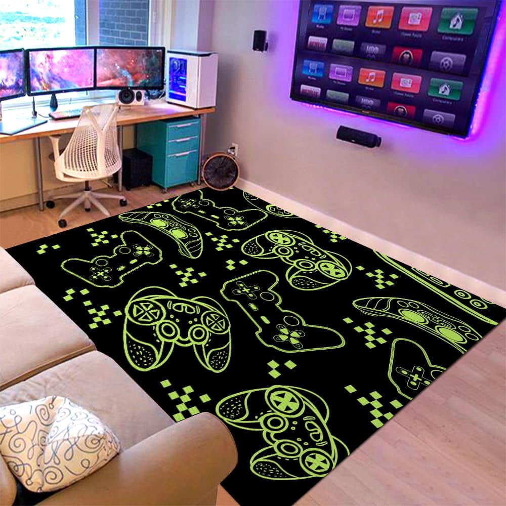 Gaming Area Rugs Gamer Player Rug for Boys Room Decor Teens 3D Video ...