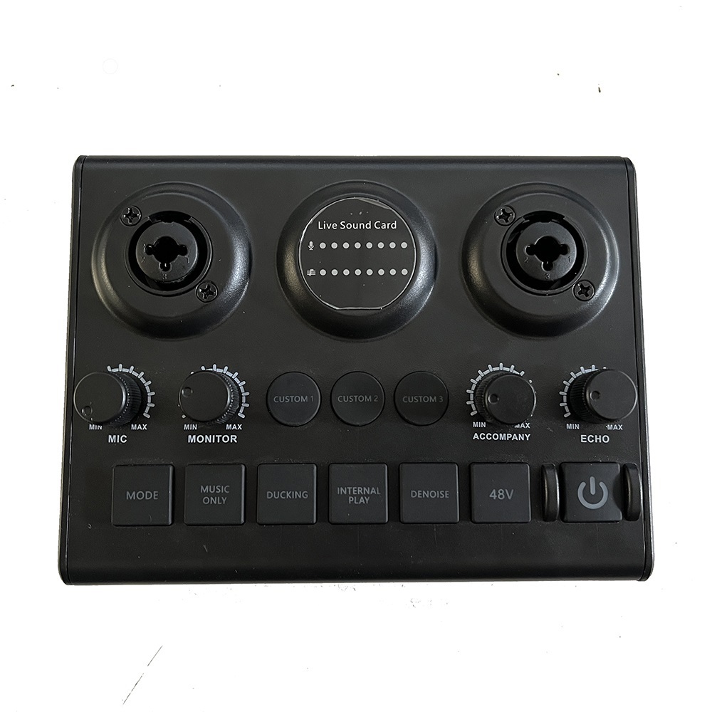 Gaming Audio Inteace,48V Phantom Power,6.5mm and XLR Channel, Support ...