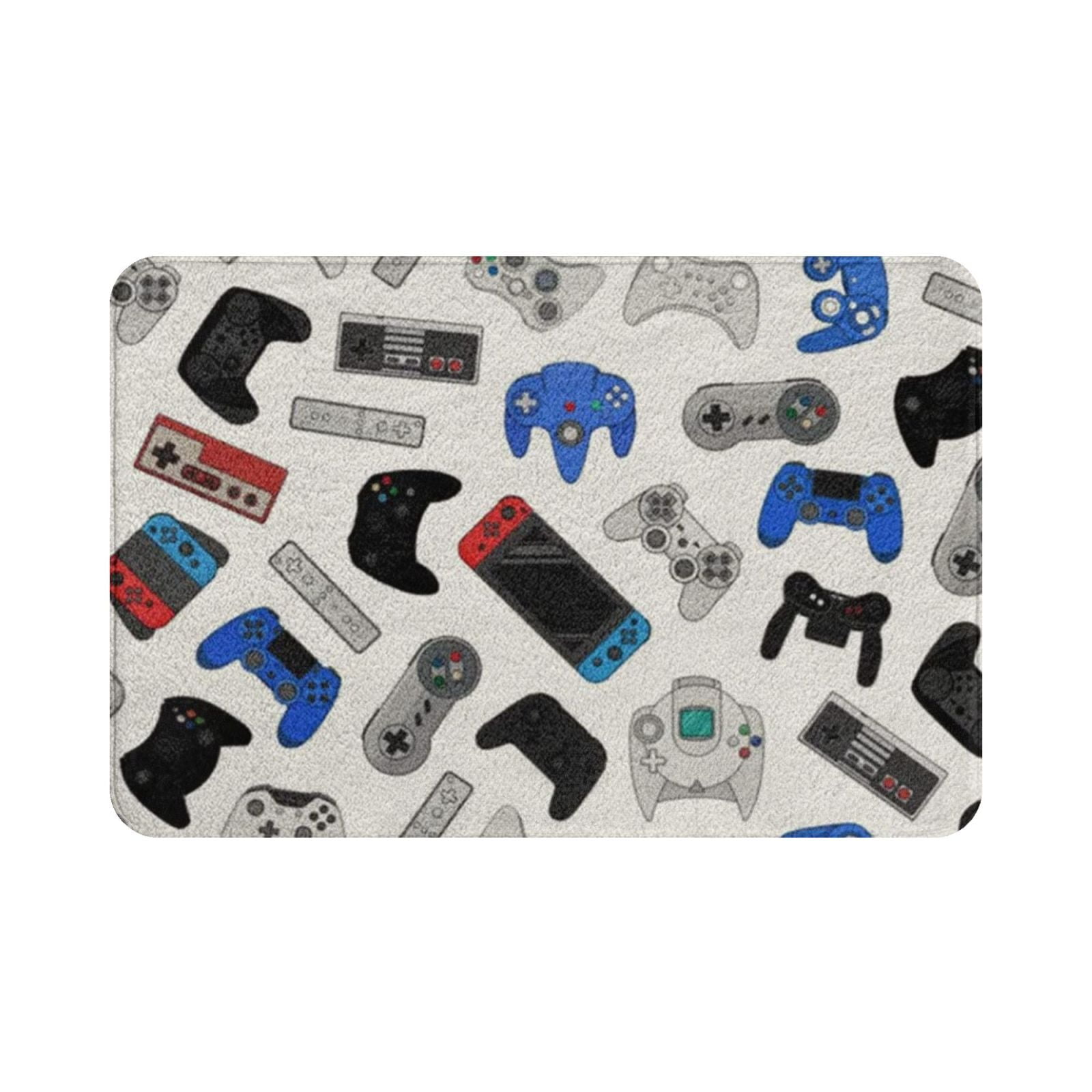 Gaming Bath Mat Boys Gamepad Area Rug Game Joysticks Bedroom Rug ...