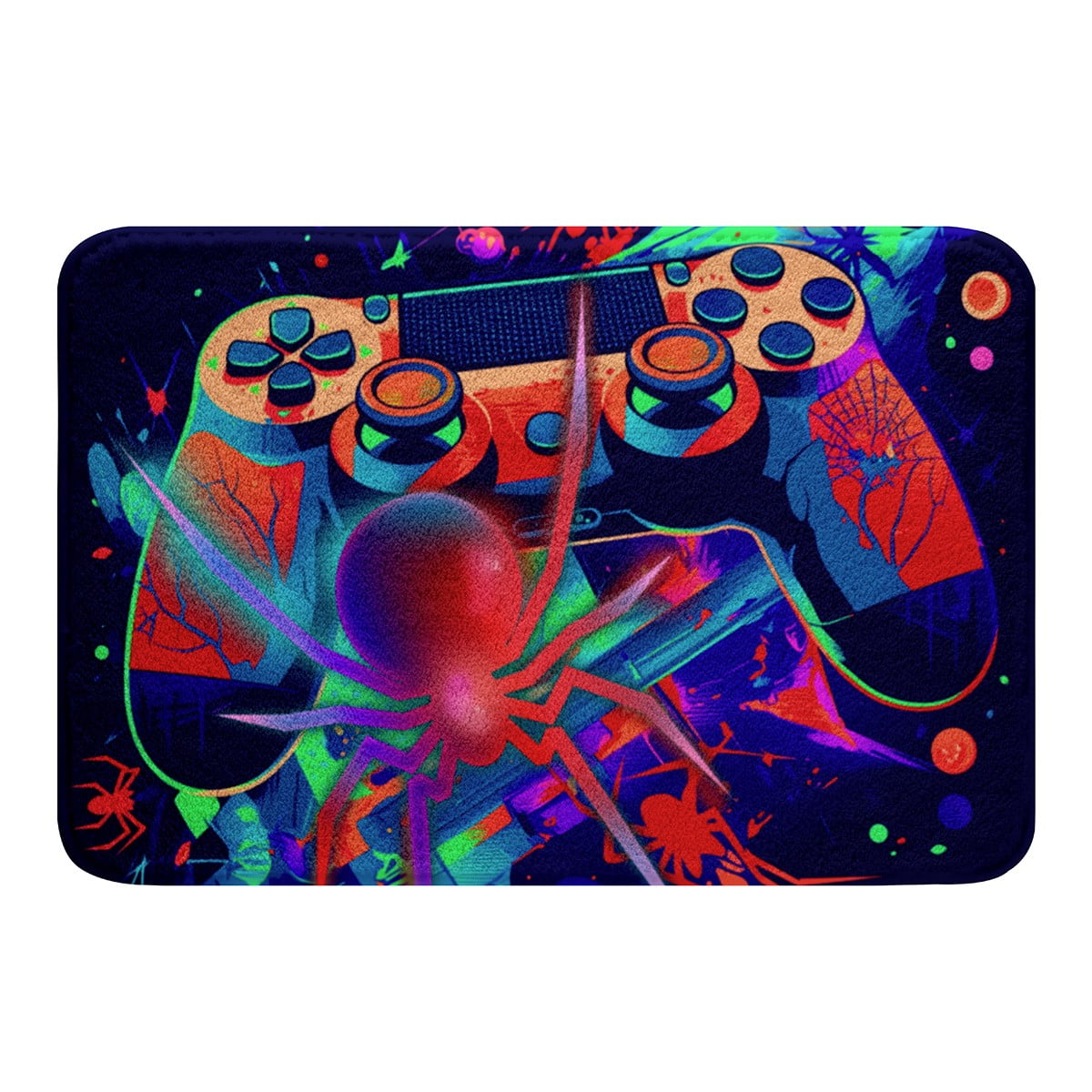Gaming Bathroom Rugs Gamer Rug 20"x32",Ghost Spider Web Halloween ...