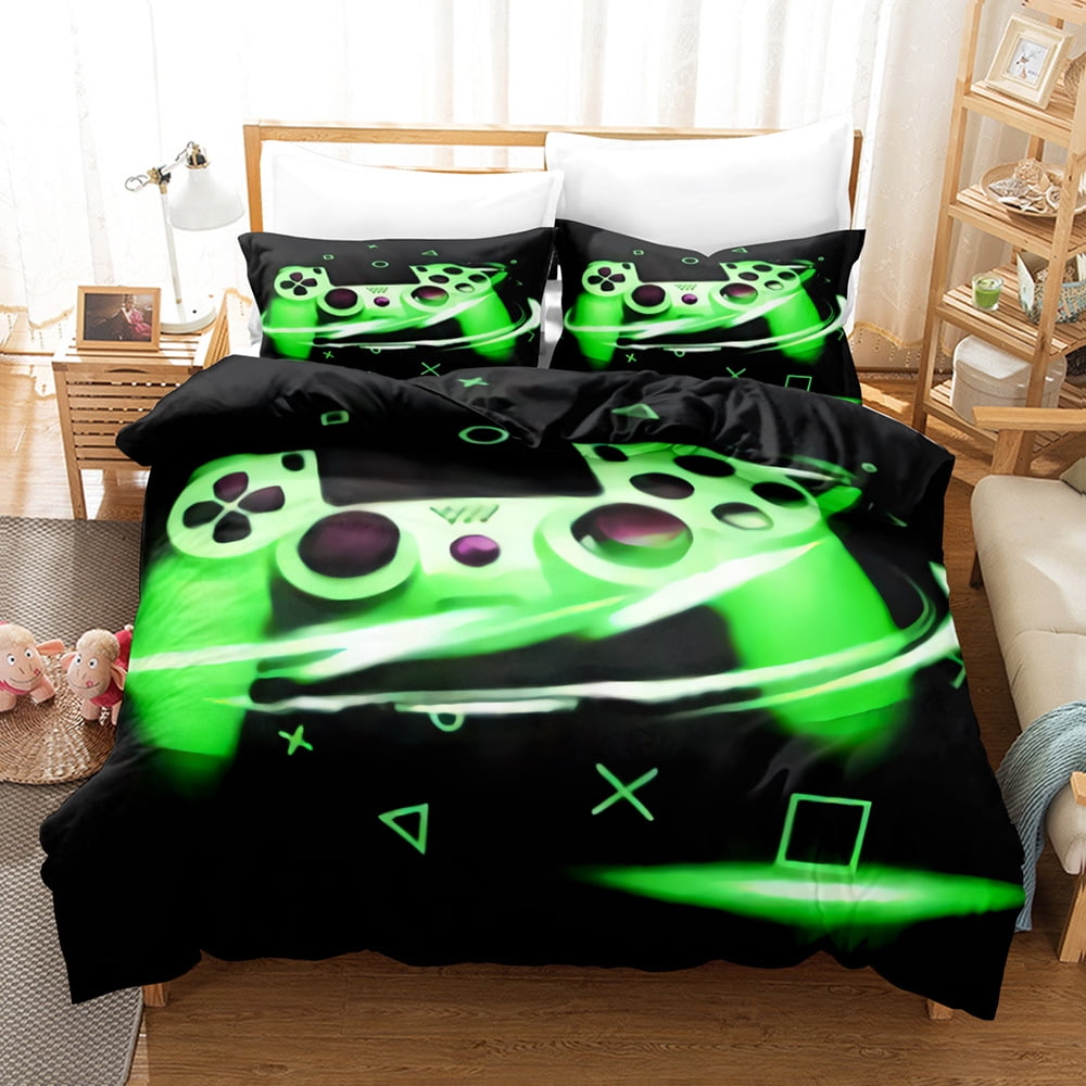 Gaming Bedding Set Twin Size for Boys Gamer Comforter Set for Boys ...
