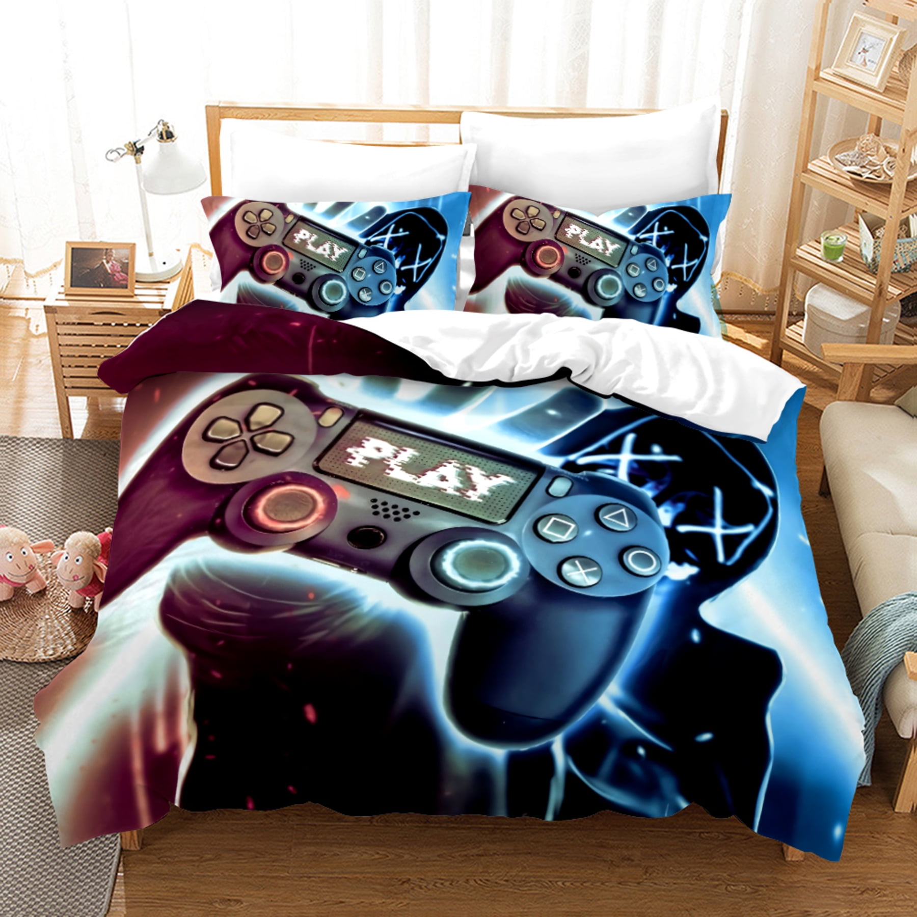 Gaming Bedding Set with Controller Design Perfect for Gamers - Walmart.com