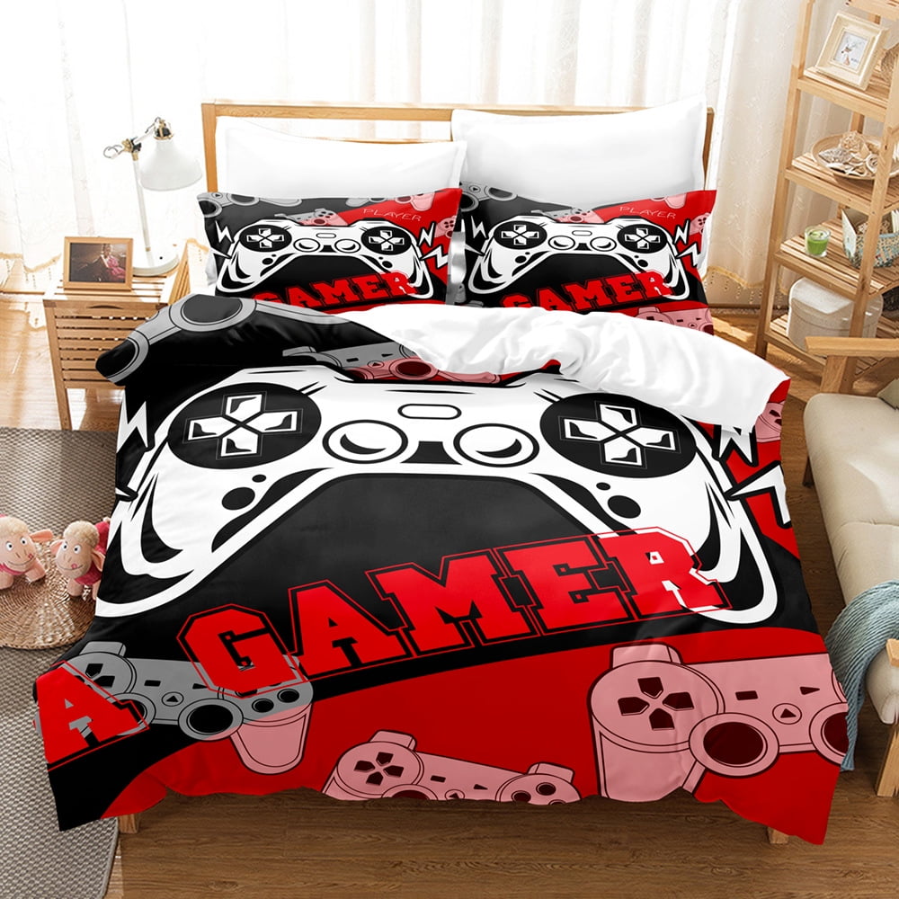 Gaming Bedding Sets for Boys,Gamer Cool Room Home Decor, Gamer Bedding ...