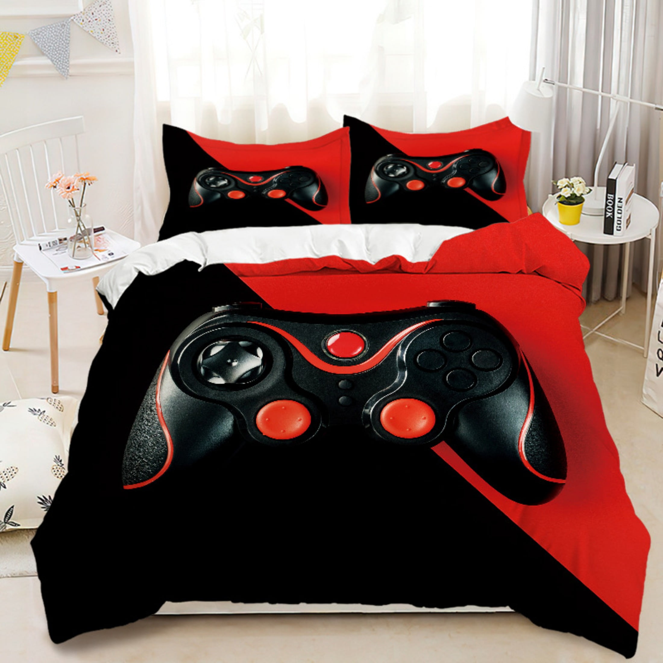 Gaming Bedding Sets Gamer Room Decor Game Playstation Comforter Cover ...