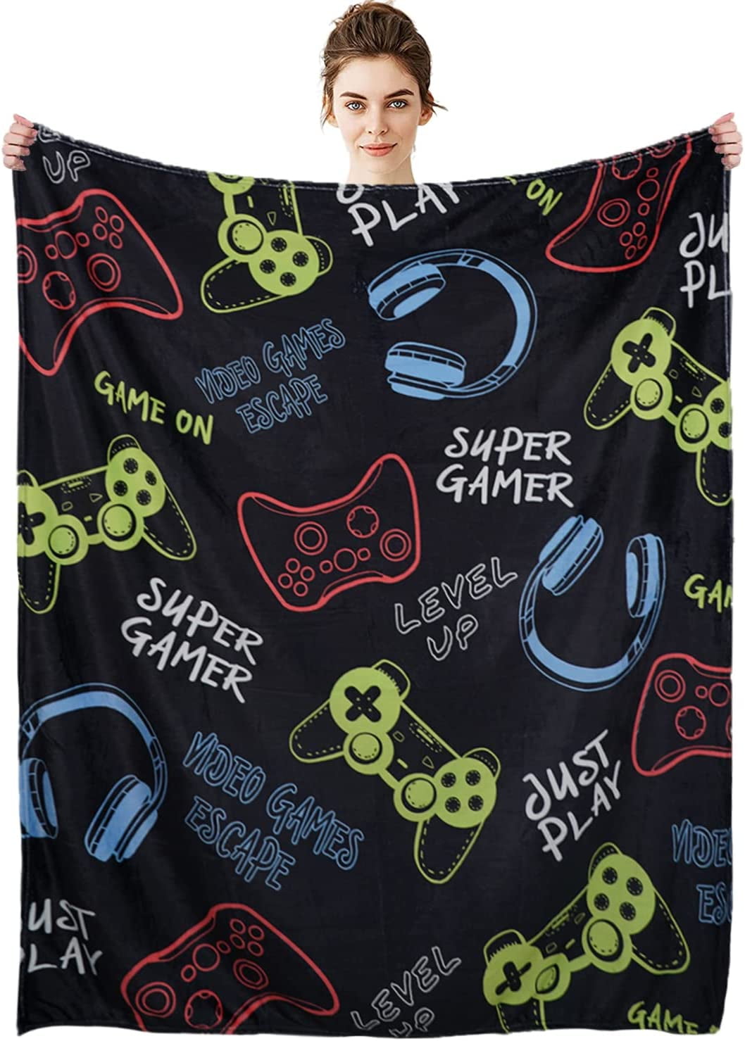 Gaming Blanket 50"*60" Gamer Blanket for Teenage Boys Boyfriends Video ...