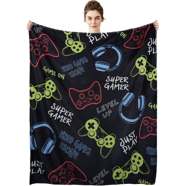 Gaming Blanket 50"*60" Gamer Blanket for Teenage Boys Boyfriends Video ...