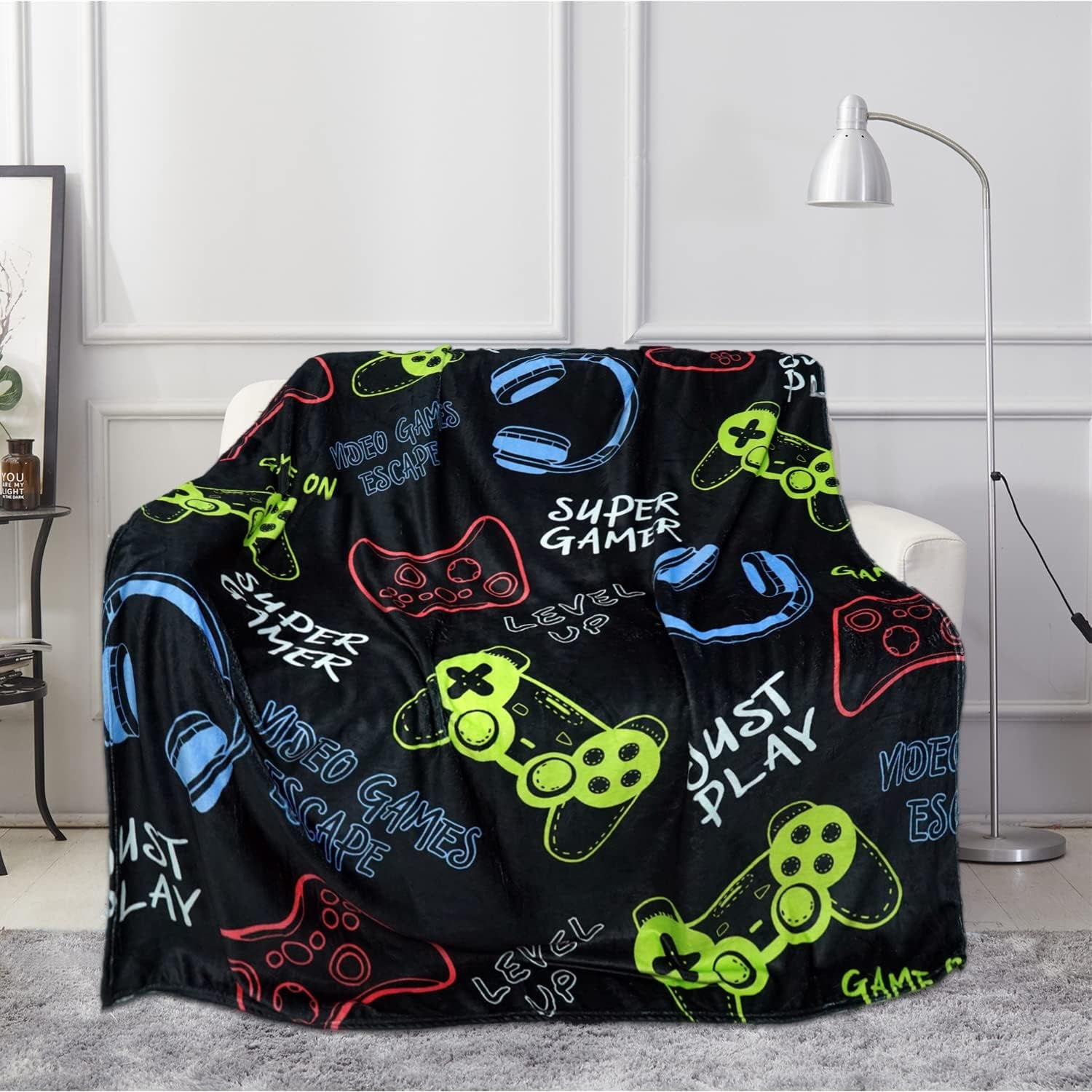 Gaming Blanket 50"*60" for Teenage Boys Boyfriends Video Game Throws ...