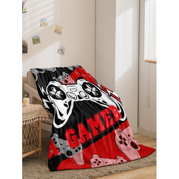 Gaming Blanket Throw for Boys Game Console Blanket Throw Kids Teen ...