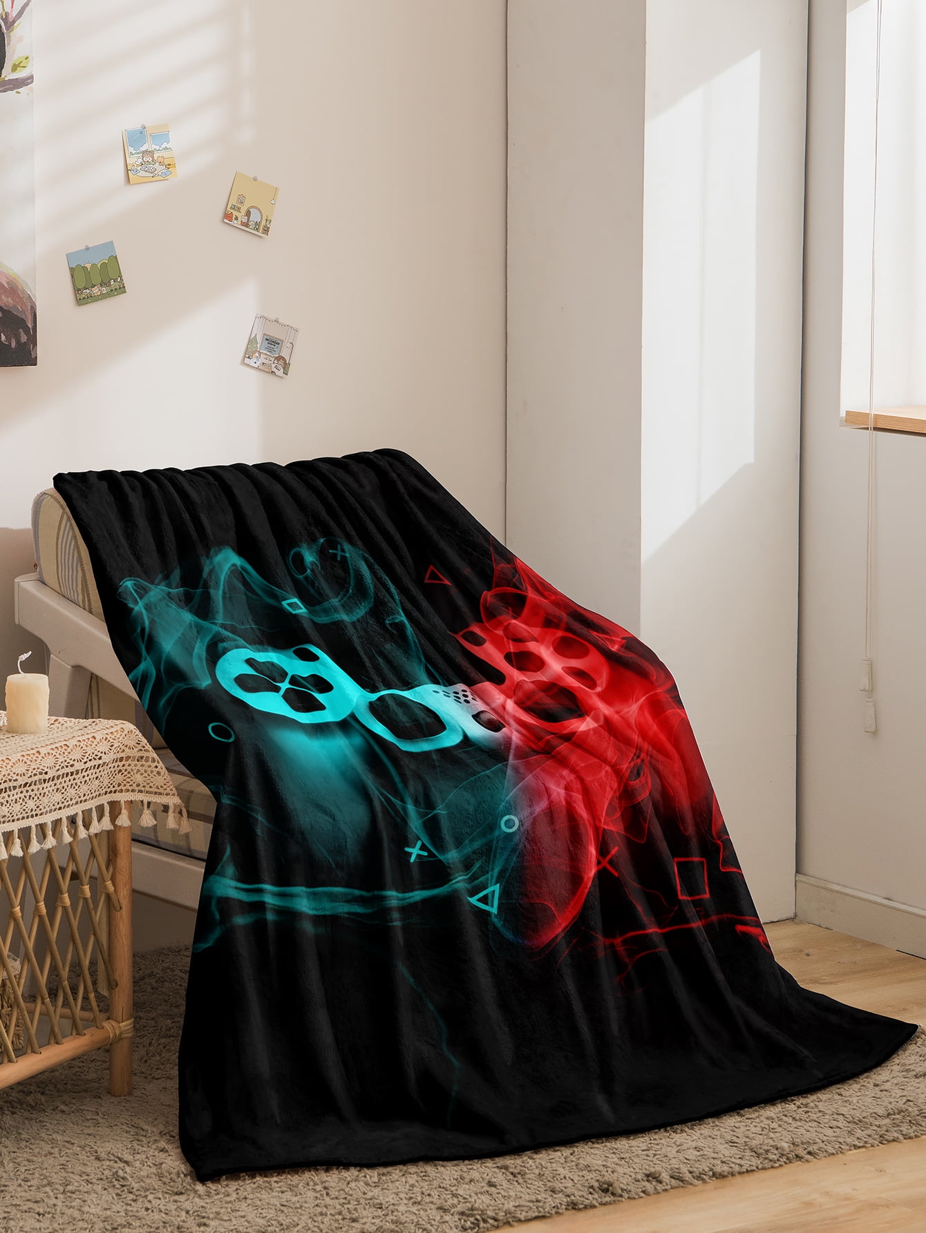 Gaming Blanket Throw for Boys Game Console Blanket Throw Kids Teen ...