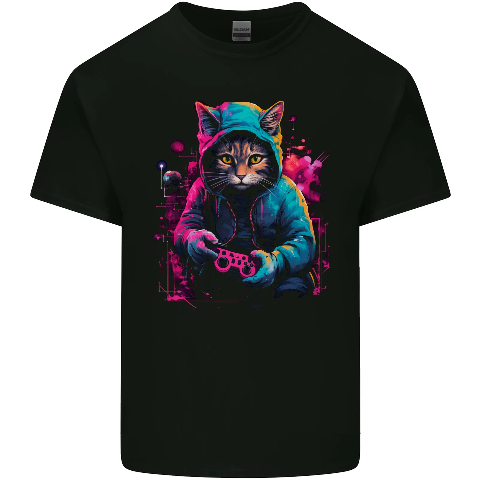 Gaming Cat Cool Gamer Video Games for a Player and Feline and Pet ...