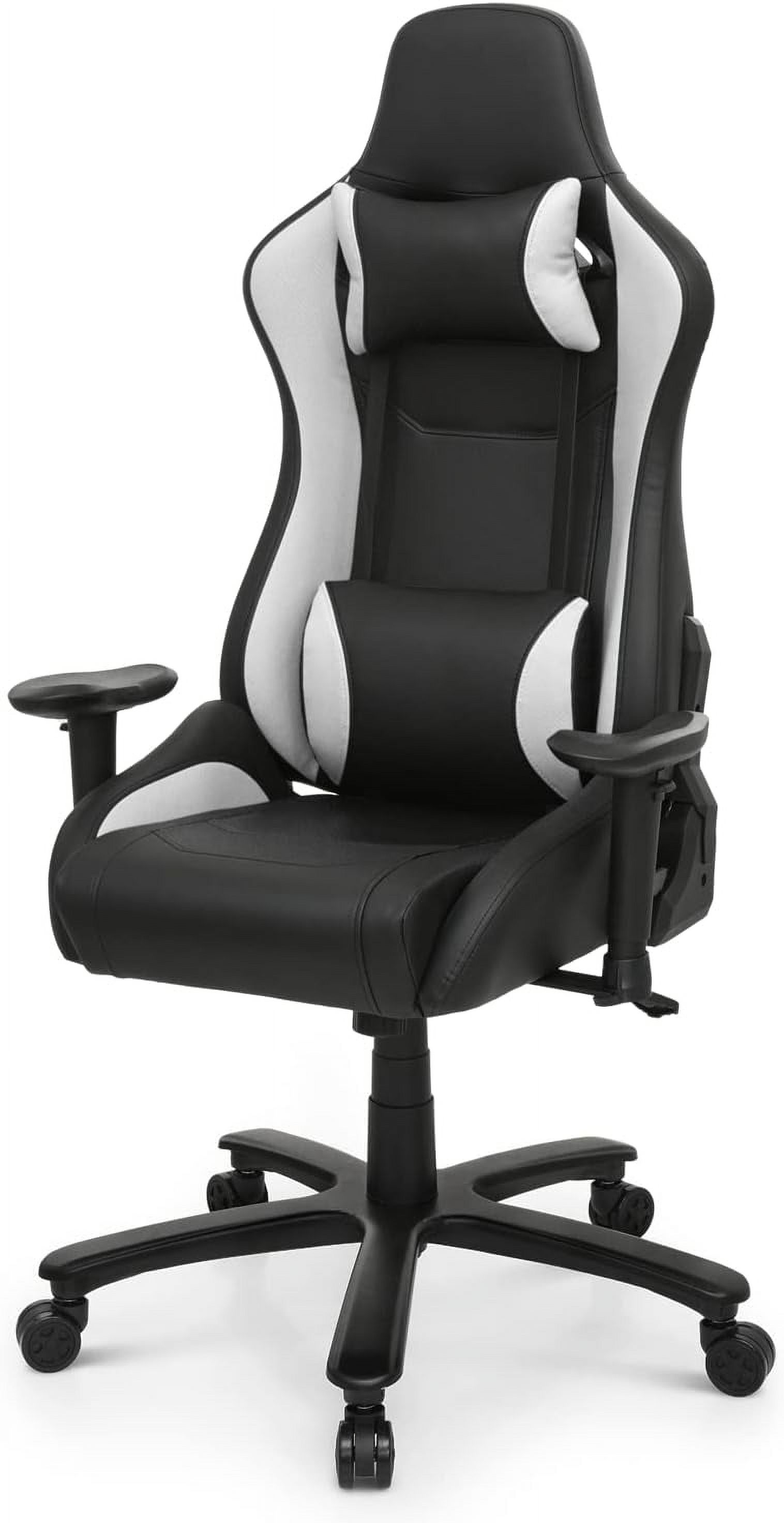 Gaming Chair 85°-125° Reclining High-Back White Gaming Chair With ...