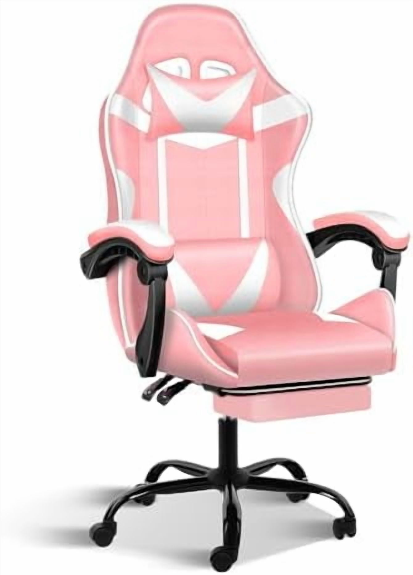 Gaming Chair, Backrest and Seat Height Adjustable Swivel Recliner ...