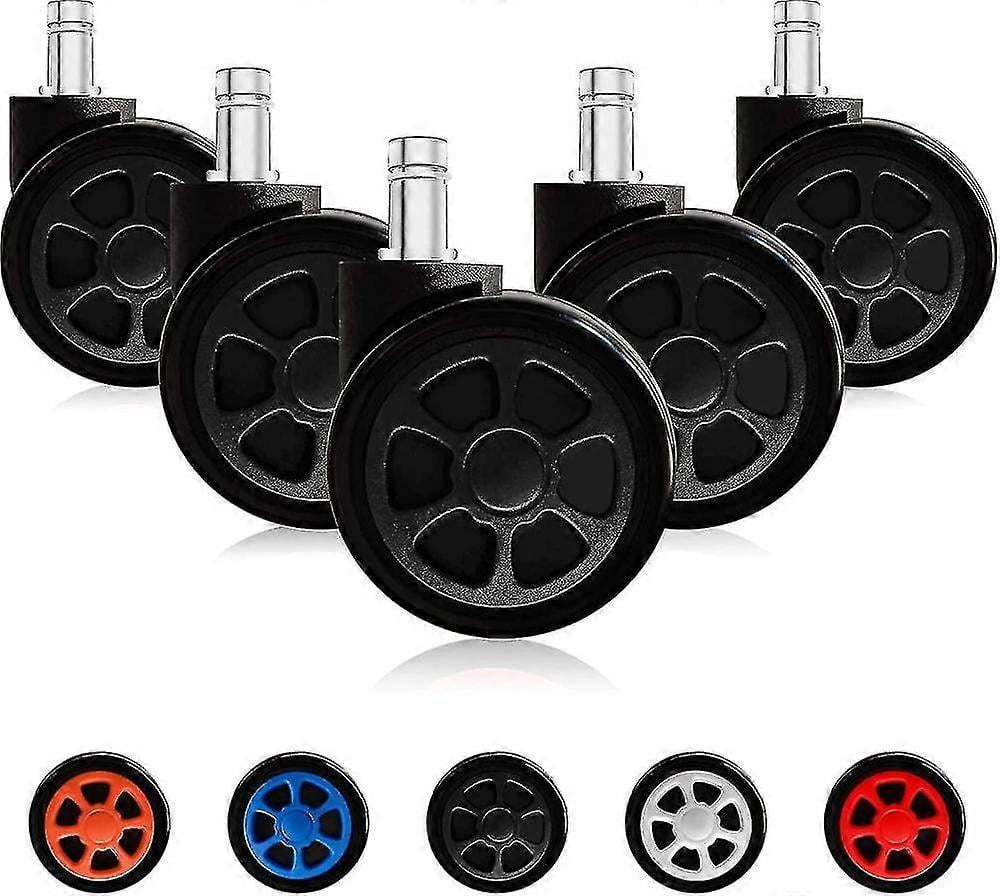 Gaming Chair Casters, Replaceable Replacement Wheels With Anti-fall ...
