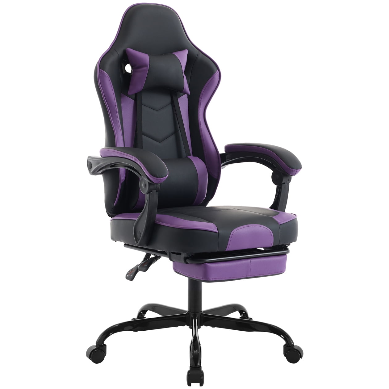 Gaming Chair, Comfortable Computer Chair with Footrest and Lumbar ...