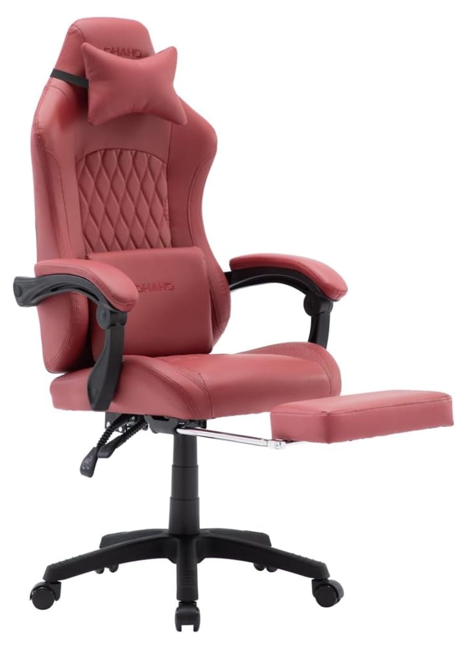 Gaming Chair Computer Chair with Footrest and Lumbar Support, Height ...