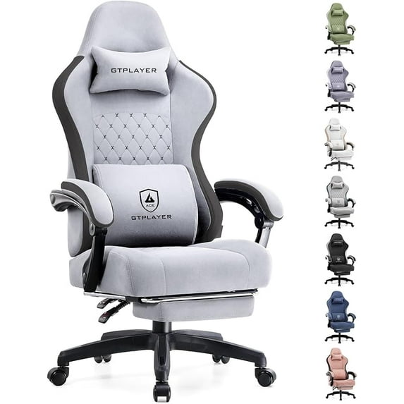 Gaming Chair, Computer Office Chair with Pocket Spring Cushion, Linkage ...