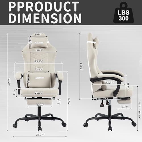 Gaming Chair, Ergonomic Computer Gamer Chair, Gaming Chairs for Adult ...