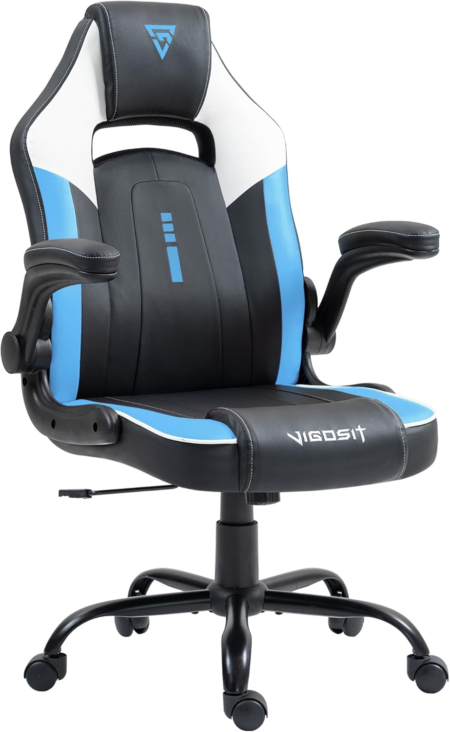 Gaming Chair, Ergonomic Computer Gamer Chair, Vintage PU Leather with ...