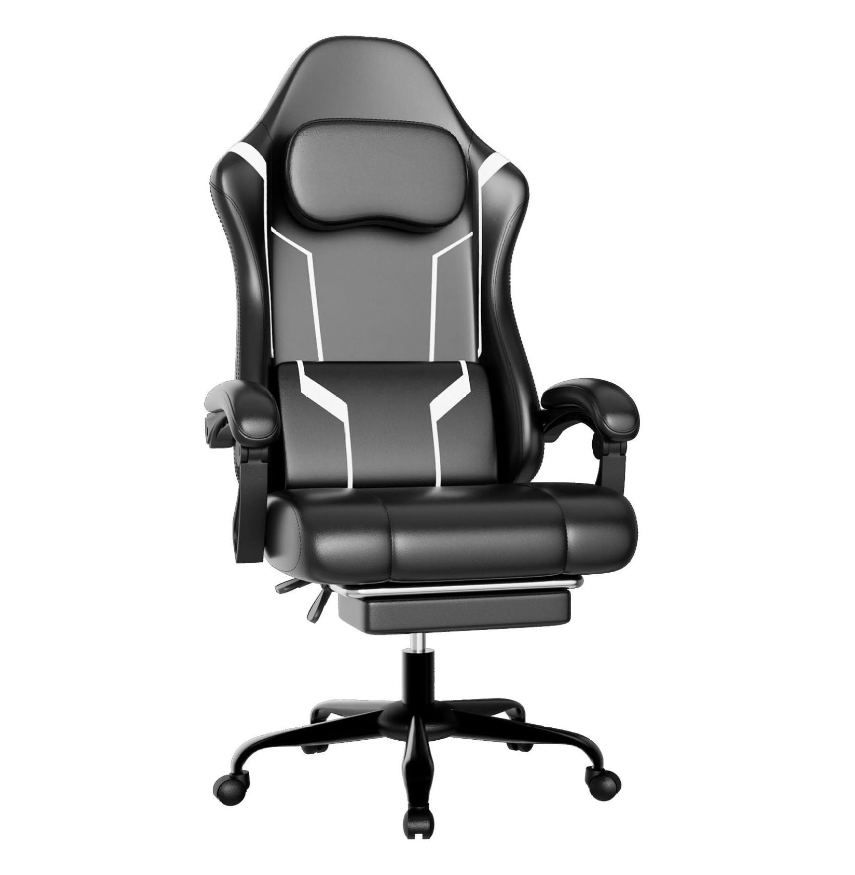 Gaming Chair Ergonomic, Electronic Computer Chair with Footrest ...
