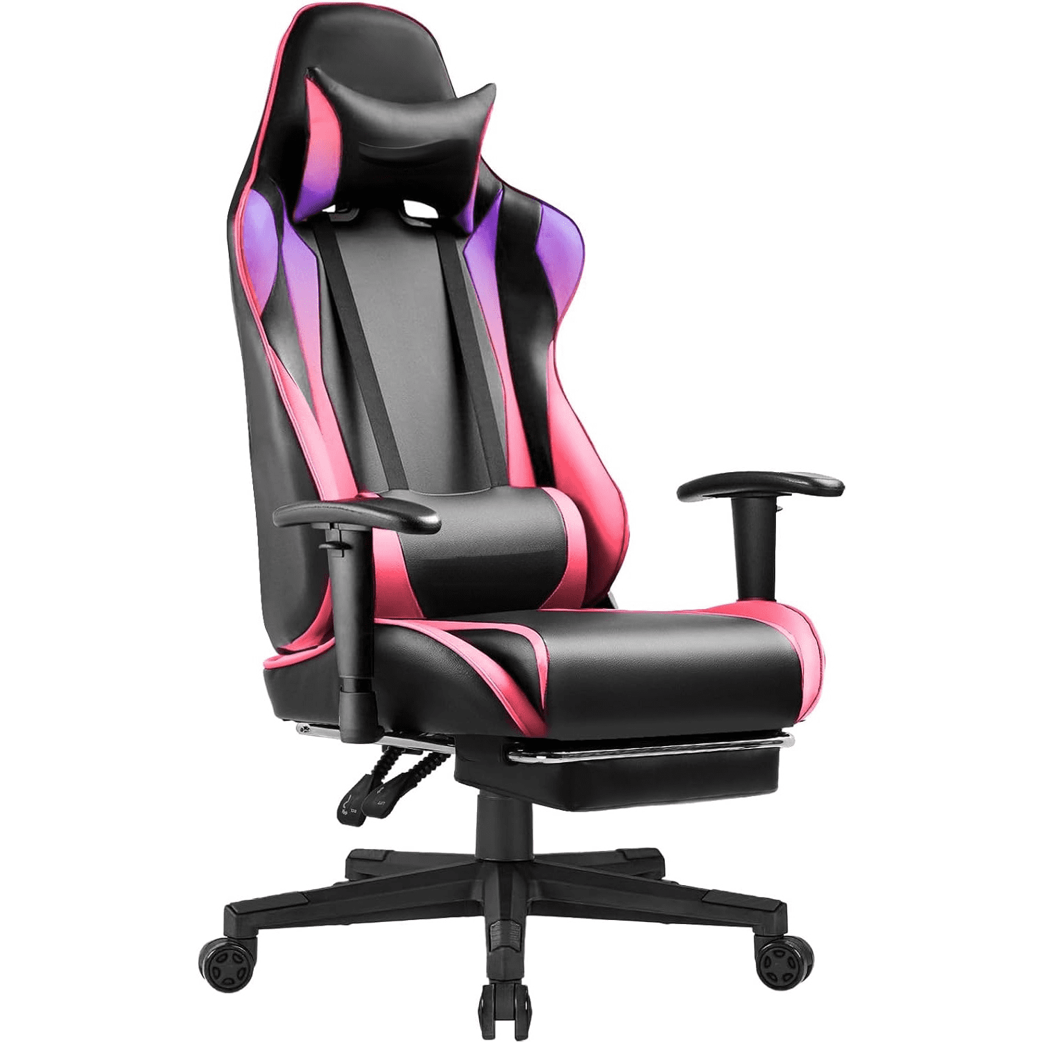 Gaming Chair with Footrest, Ergonomic Computer Game Desk Chair ...