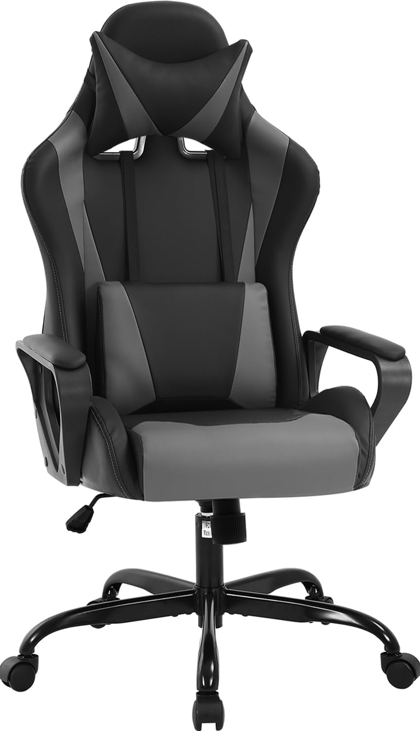 Gaming Chair High-Back Office Chair Ergonomic Video Game Chairs Height ...