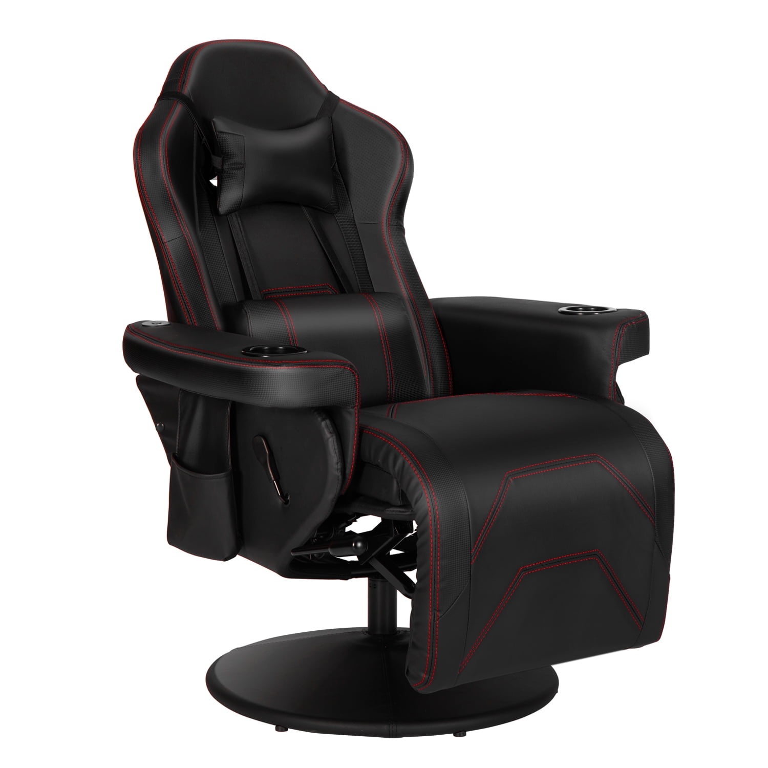 Gaming Chair Massage Ergonomic High Back Swivel Recliner Office ...