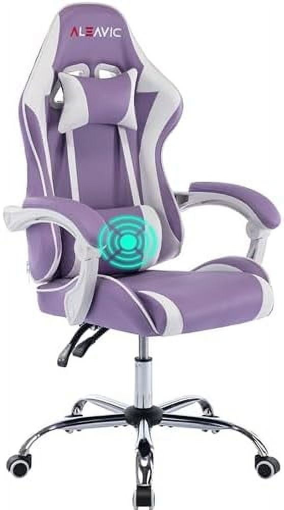 Gaming Chair with Massager, Fabric Gaming Chairs for Adults, Ergonomic ...