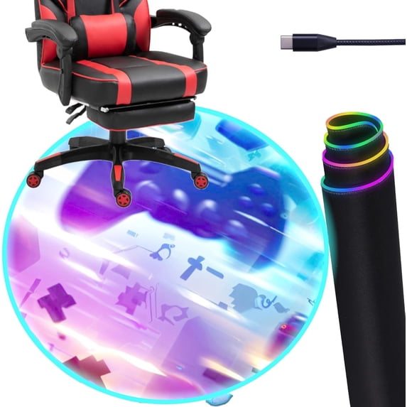 Gaming Chair Mat Gaming Lights (Galaxy Controller ") - Noise Cancelling ...