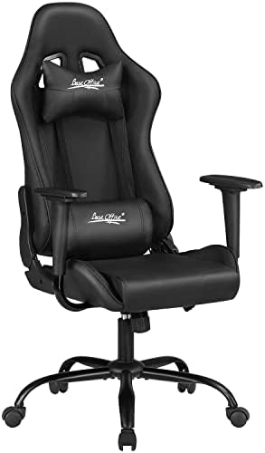 Gaming Chair Office Chair Desk Chair with Lumbar Support Headrest ...
