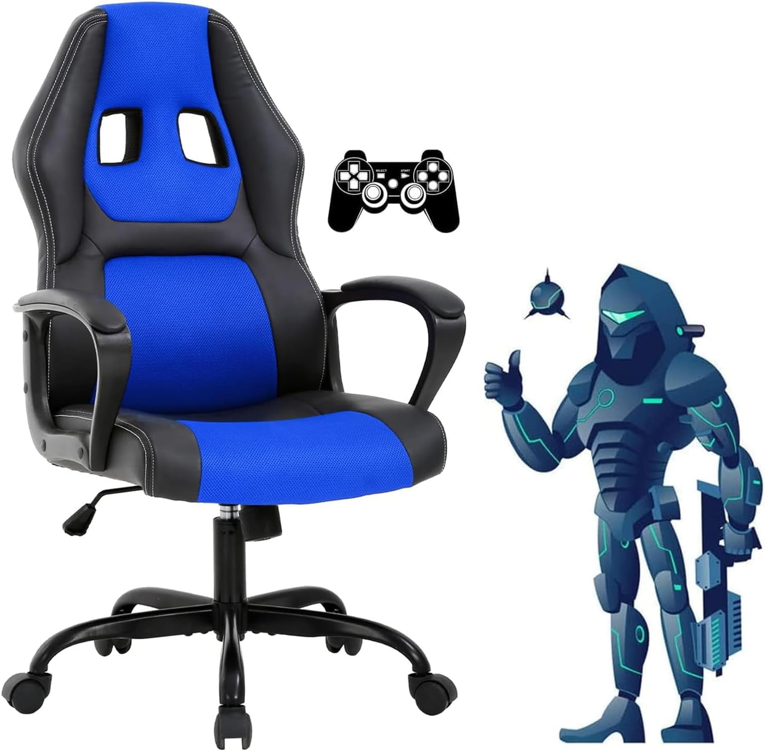 Gaming Chair Office Chair Ergonomic Video Chairs Adjustable Reclining ...