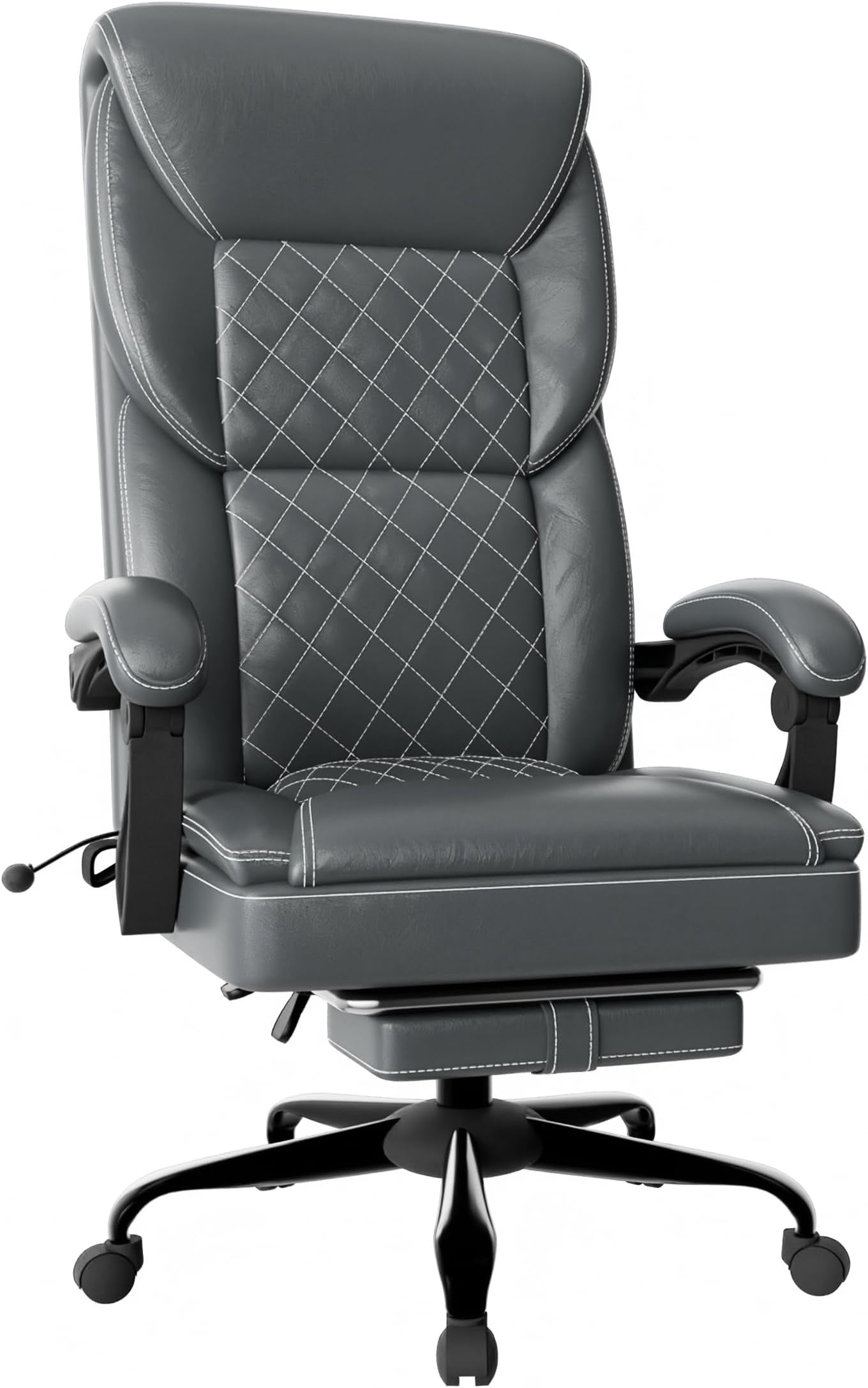 Gaming Chair, Office Chair with Inflatable Support, Comfortable Wide ...