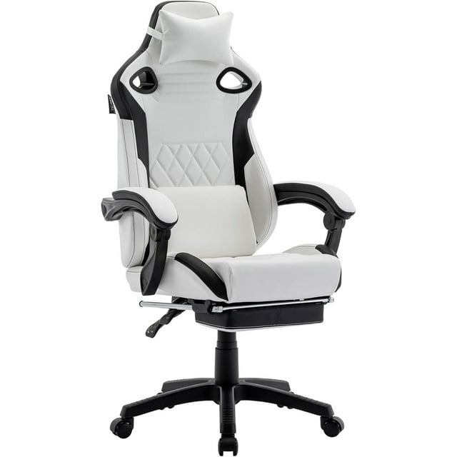 Gaming Chair Office Chair High Back Computer Chair Leather Desk Chair ...