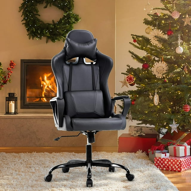 Gaming Chair Office Chair High Back Computer Chair Leather Desk Chair ...