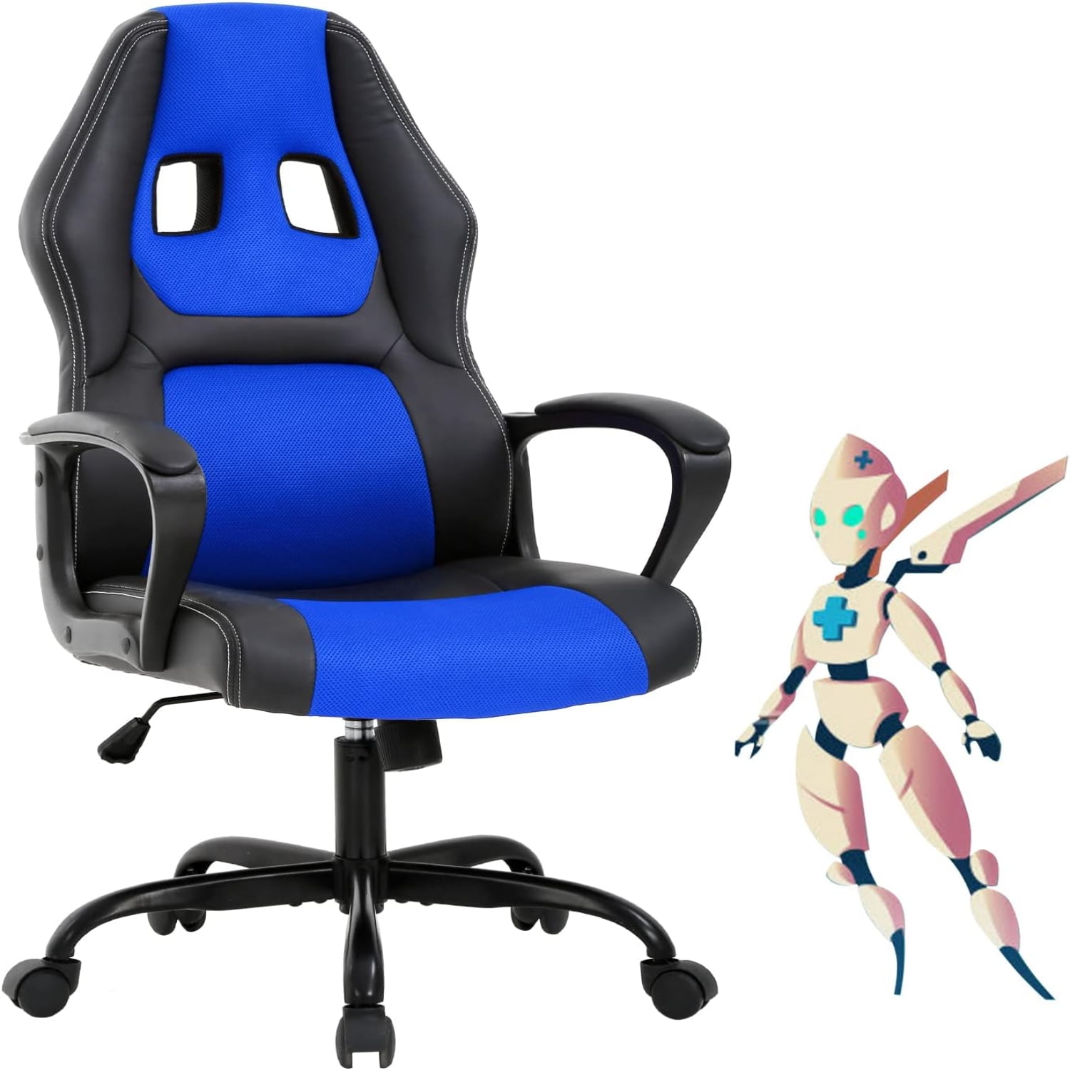 Gaming Chair PC Office Chair Ergonomic Gamer Chair PU Leather Executive ...