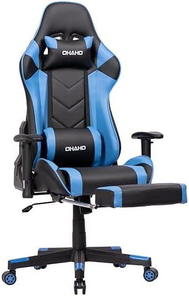 Gaming Chair Racing Style Office Chair Adjustable Massage Lumbar ...