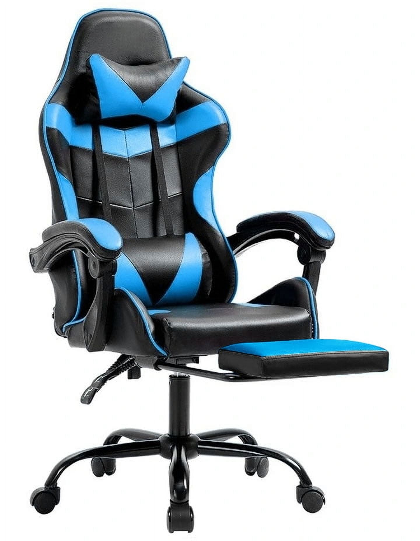 Gaming Chair, Seenda Video Game Chair with Footrest and Lumbar Support ...