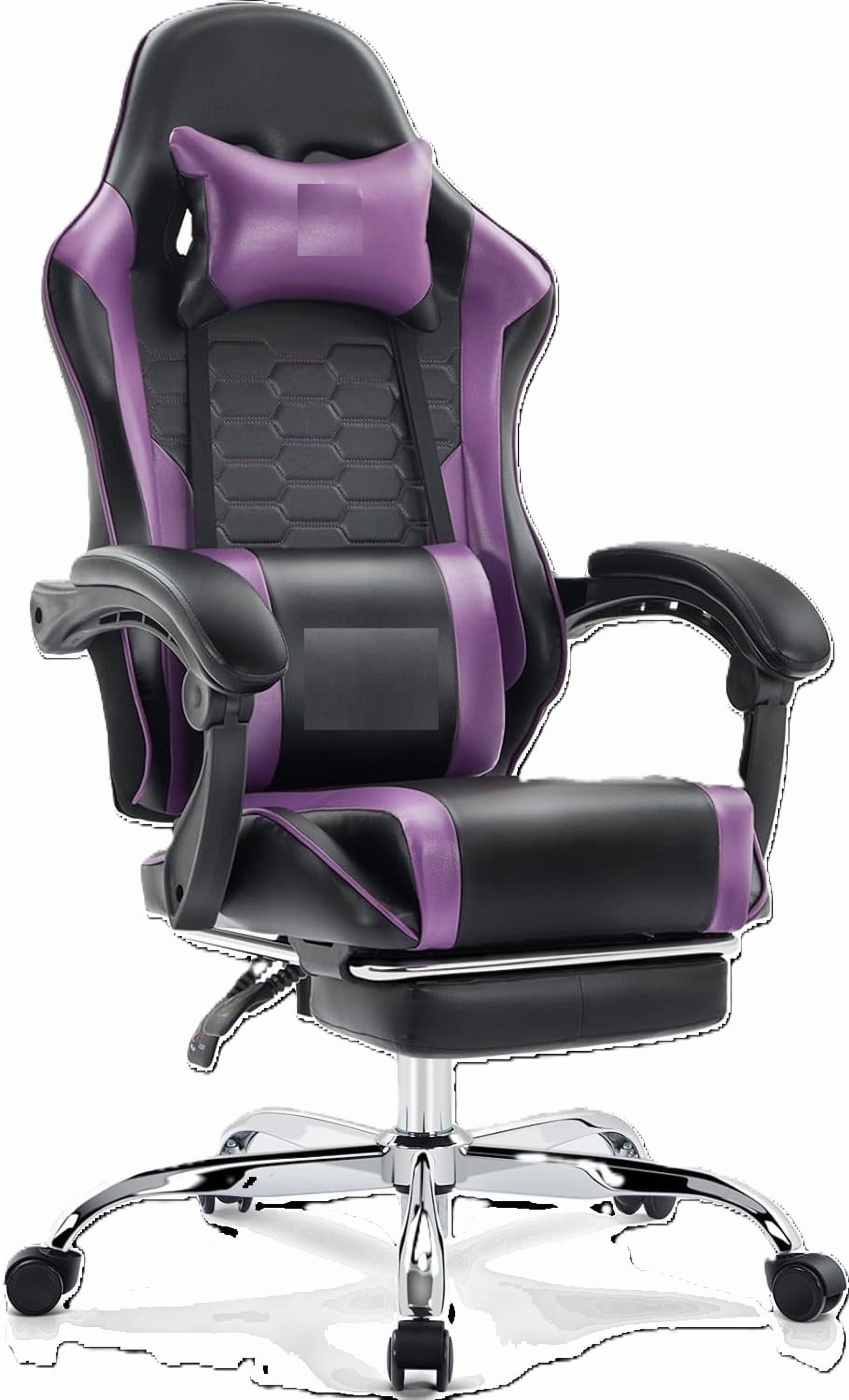 Gaming Chair, Seenda Video Game Chair with Footrest and Lumbar Support ...