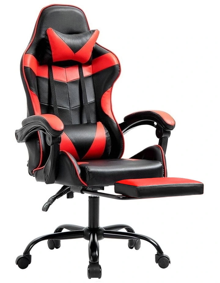 Gaming Chair, Seenda Video Game Chair with Footrest and Lumbar Support ...