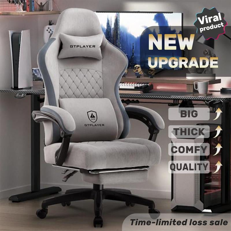 Gaming Chair, Technical Fabric Office Chair with Pocket Spring Cushion ...