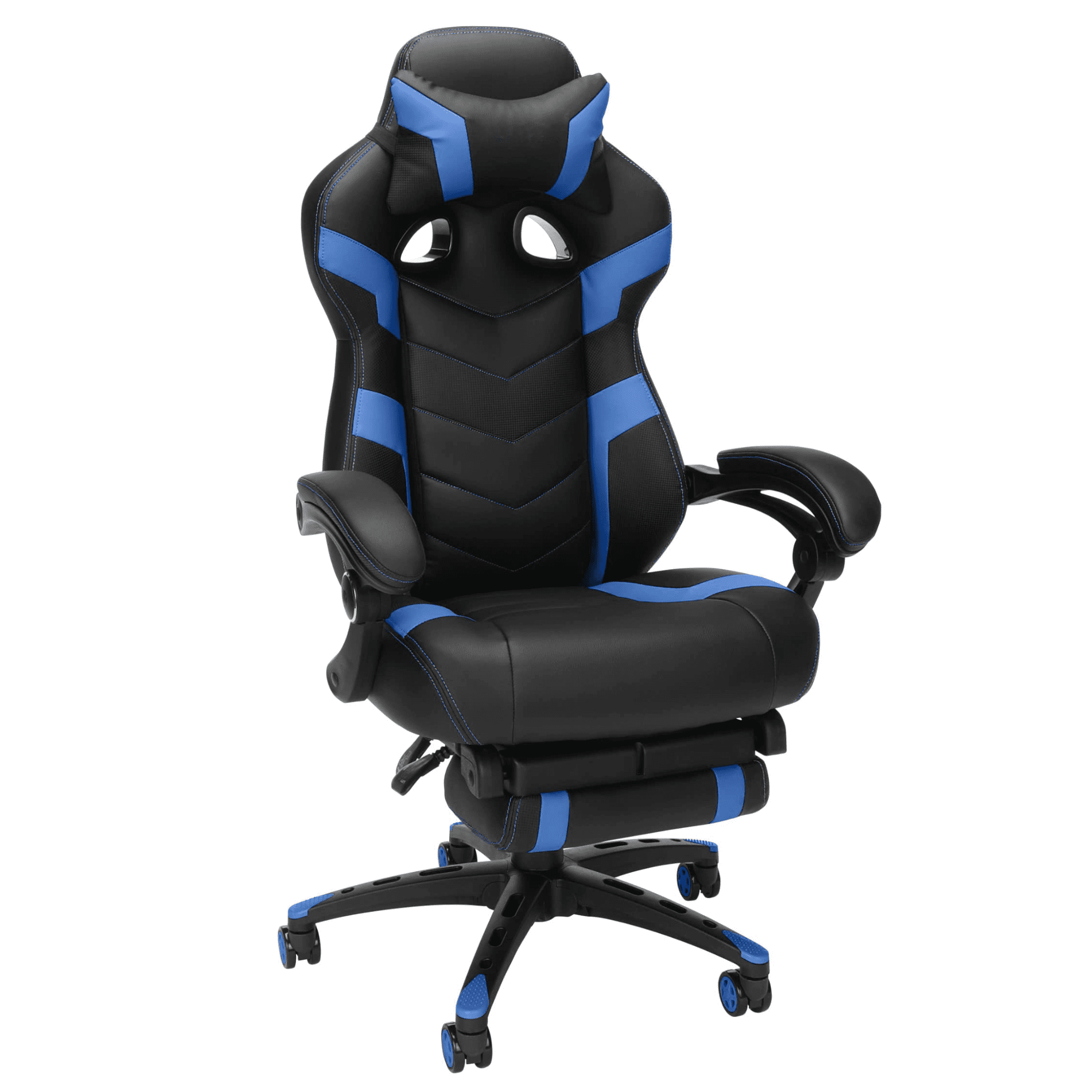 Gaming Chair, Video Game Chair with Footrest and Lumbar Support ...