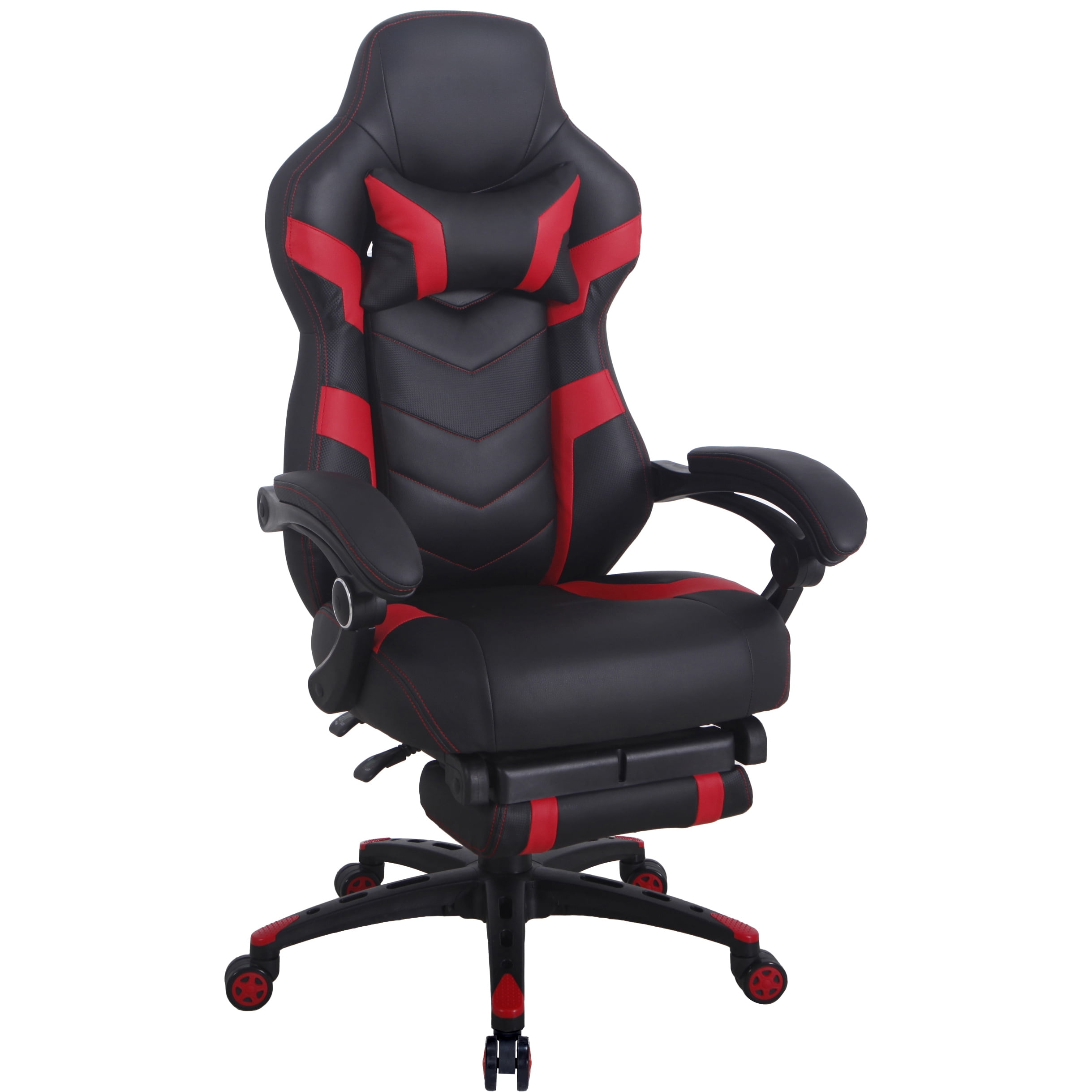 Gaming Chair, Video Game Chair with Footrest and Lumbar Support ...
