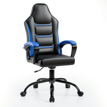 Bugzzia Gaming Chair PU Leather Adjustable Headrest & Lumbar Support ...