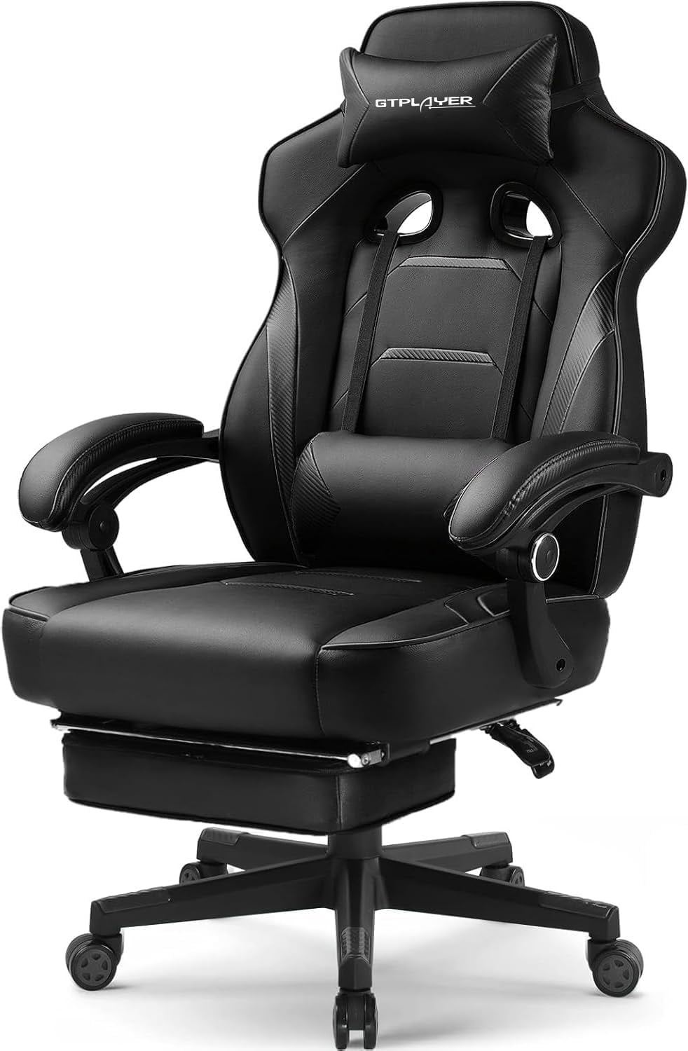 Gaming Chair, Video Game Chairs Gaming Computer Chair with Footrest ...