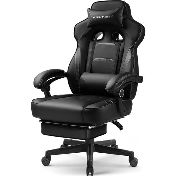 Gaming Chair, Video Game Chairs Gaming Computer Chair with Footrest ...