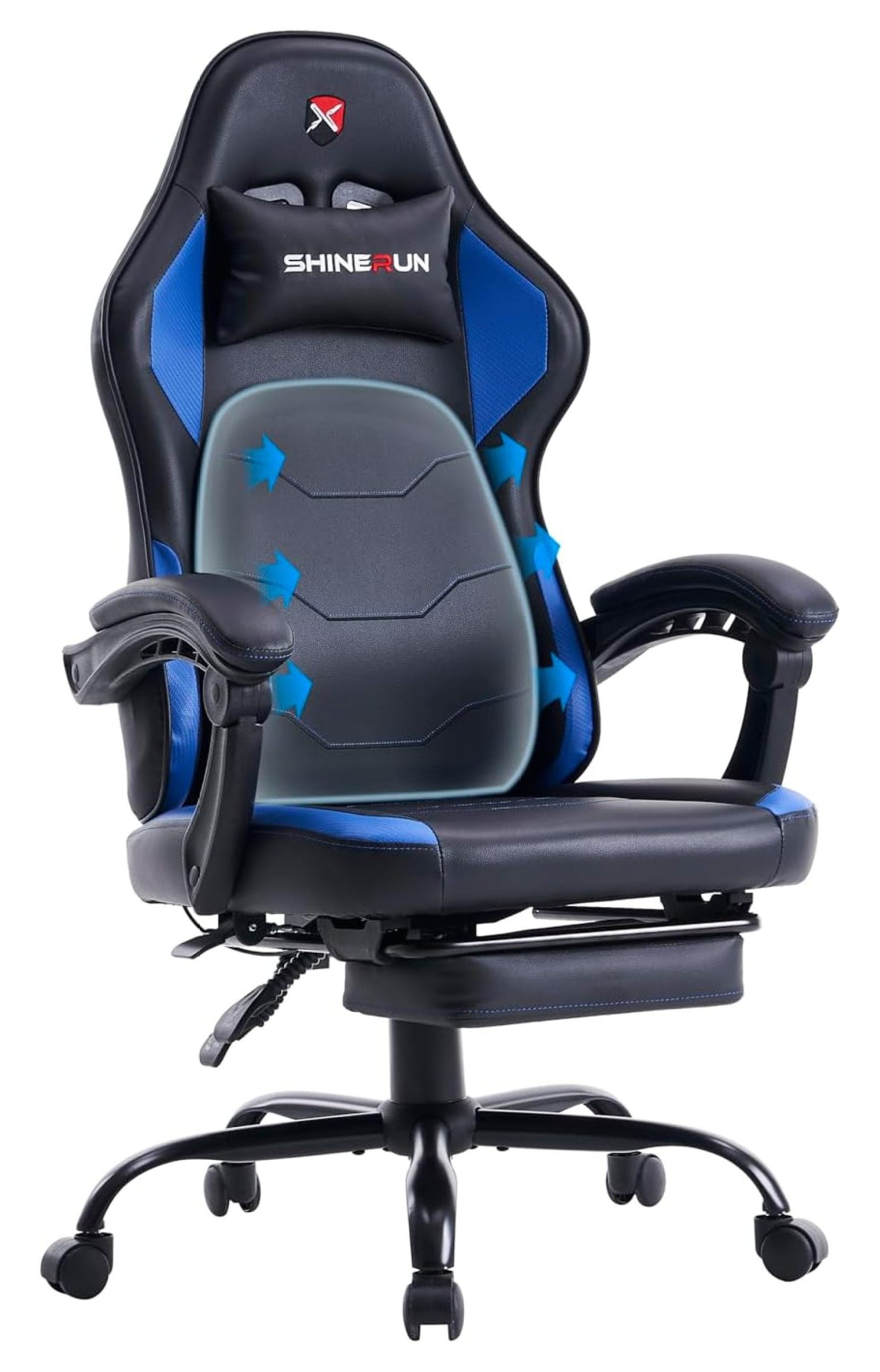 Gaming Chair, Video Game Chairs with Movable Backrest, Ergonomic ...