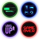 Gaming Coasters by Dreamcontroller USB Rechargeable LED Coaster for ...