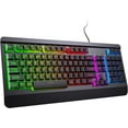 Gaming Computer Keyboard with Large Print Keys, 104 Keys All-Metal ...